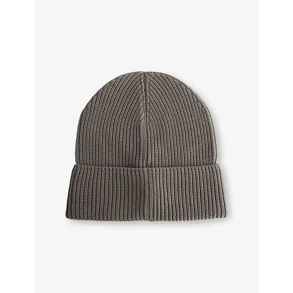 Moncler Cotton-knit Beanie With Brand Patch