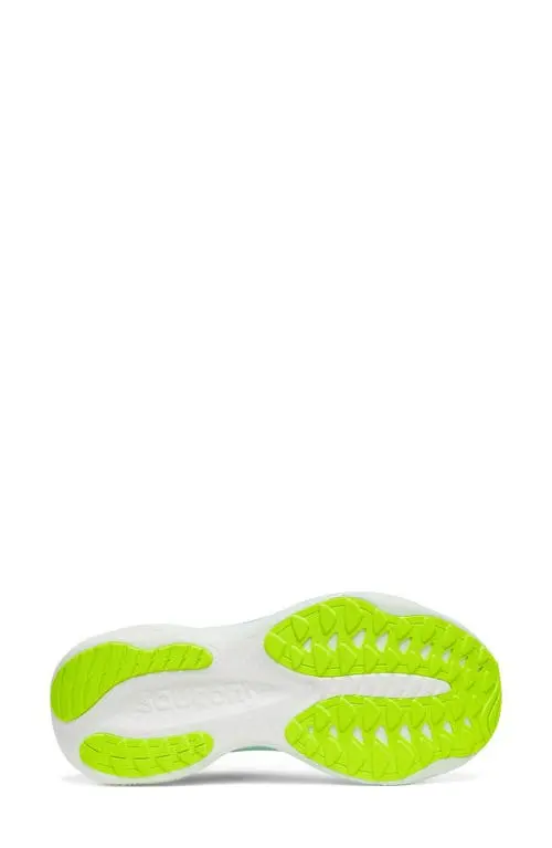 Saucony Ride 19 Running Shoe - White/splash