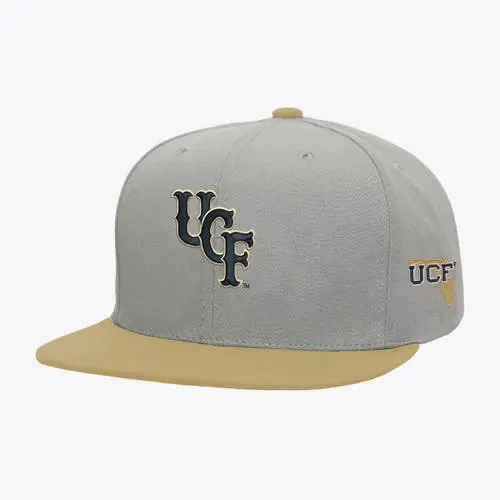 Mitchell & Ness Ucf Knights Plaid Og Snapback Hat - Gray