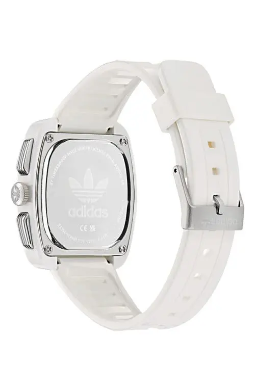 Adidas Chronograph Bio-resin Strap Watch - White