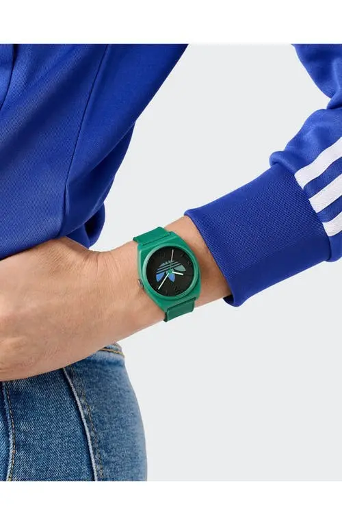 Adidas Project Two Resin Strap Watch - Green