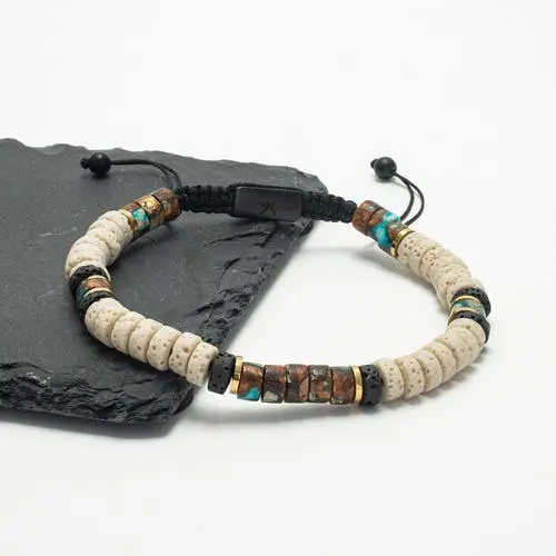 STARFISH PROJECT Vanguard Lava Bead Bracelet - Black