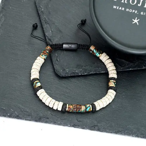 STARFISH PROJECT Vanguard Lava Bead Bracelet - Black
