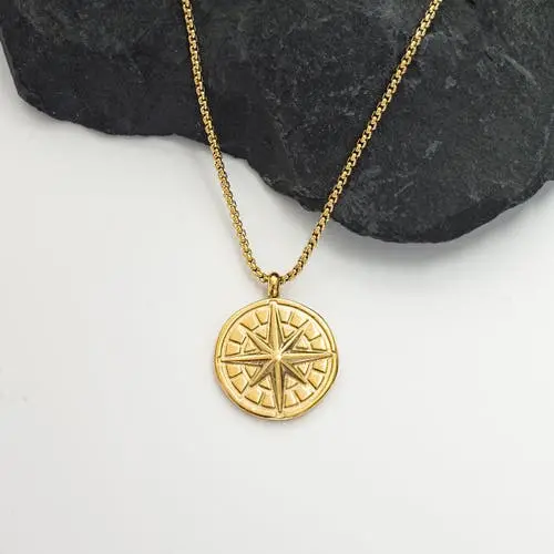 STARFISH PROJECT True North Compass Pendant Necklace - Gold