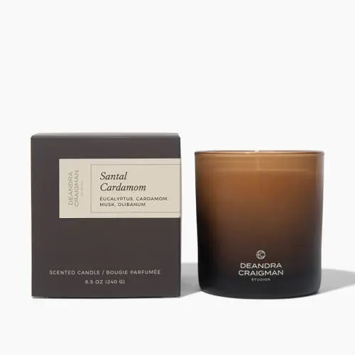 DEANDRA CRAIGMAN STUDIOS Santal Cardamom Candle & Playlist - Brown