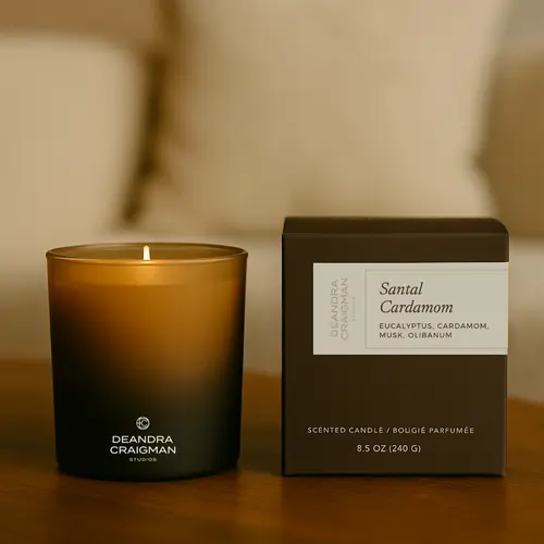 DEANDRA CRAIGMAN STUDIOS Santal Cardamom Candle & Playlist