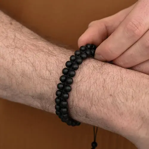 STARFISH PROJECT Helix Matte Agate Beaded Bracelet