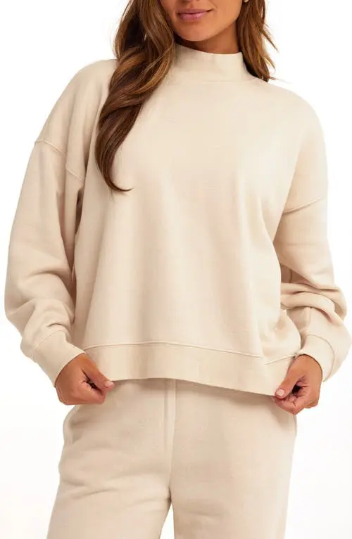 THREADS 4 THOUGHT Karlie Heathered Fleece Sweatshirt - Tapioca