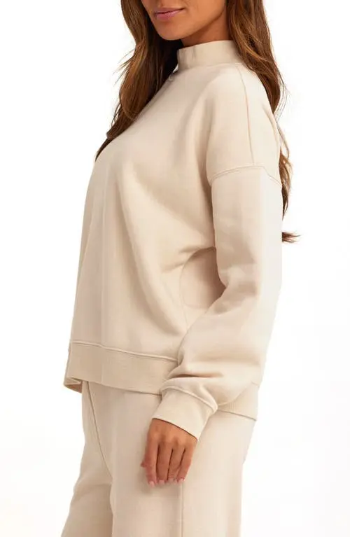 THREADS 4 THOUGHT Karlie Heathered Fleece Sweatshirt - Tapioca