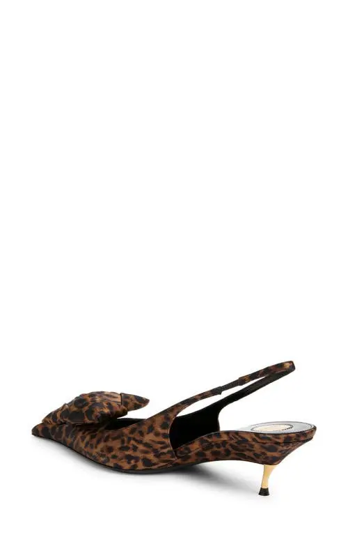 Saint Laurent Dakota Print Slingback Pumps