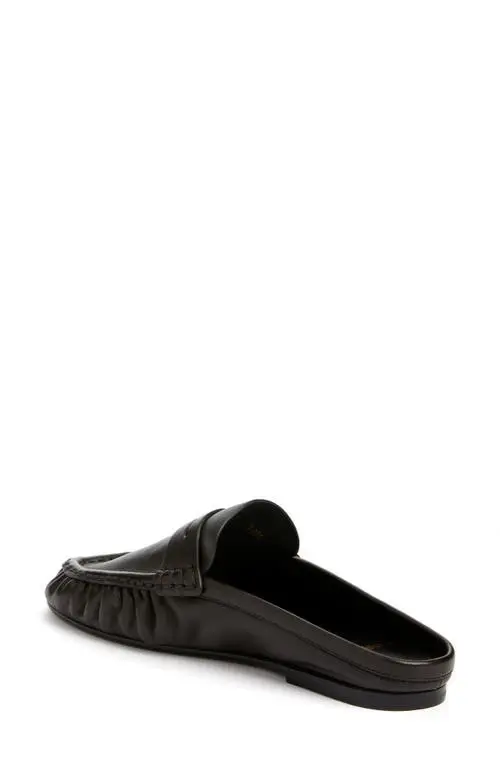 Saint Laurent Loafer Mule - Eagle Brown