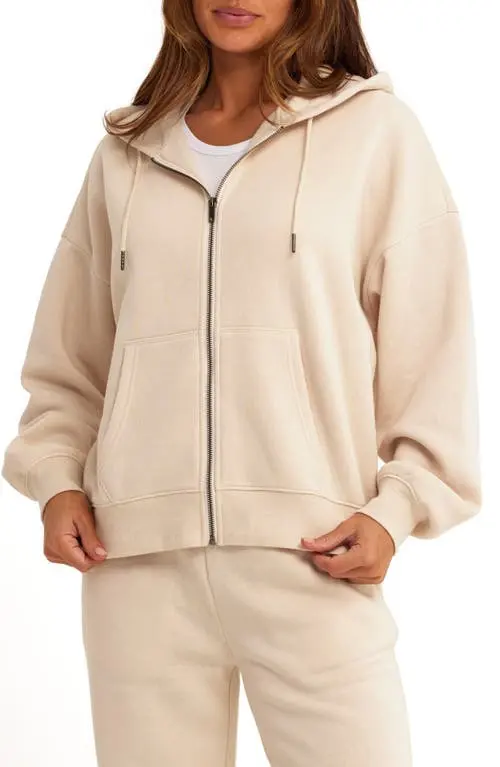 THREADS 4 THOUGHT Corissa Oversized Fleece Hoodie - Tapioca
