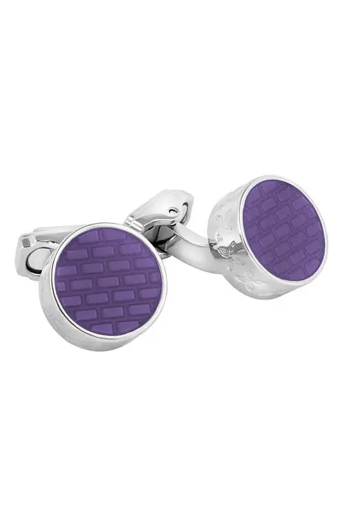 THOMPSON OF LONDON Lilac Brick Cuff Links - Purple