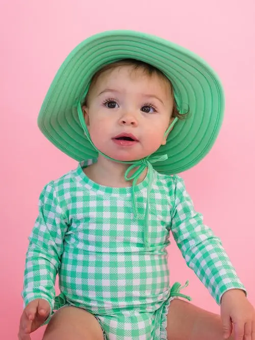 RUFFLEBUTTS Upf 50+ Sun Hat - Spring Bud