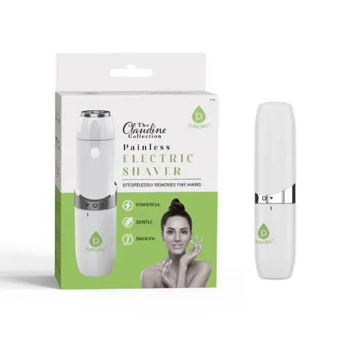PURSONIC Painless Shaver & Facial Trimmer/brow Kit - White