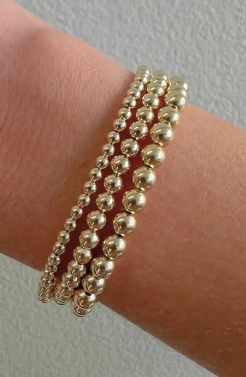 CUFFED BY NANO Juno Three Stack Bead Bracelets