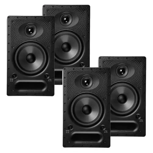 POLK AUDIO 65-rt Vanishing In Wall Speakers 4 Pack - White