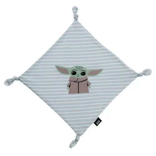 LAMBS & IVY Star Wars Mandalorian Grogu Cotton Jersey Security Blanket/lovey - Green