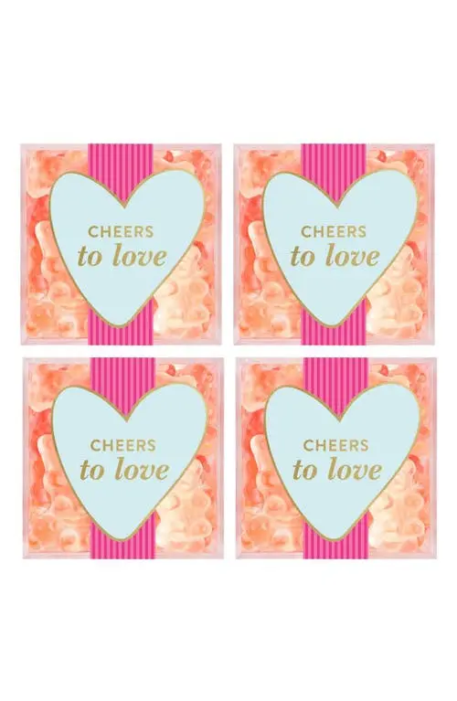 SUGARFINA Cheers To Love Set Of 4 Champagne Bears® Candy Cubes - No Color