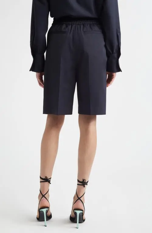 Victoria Beckham Tailored Wool Blend Bermuda Shorts