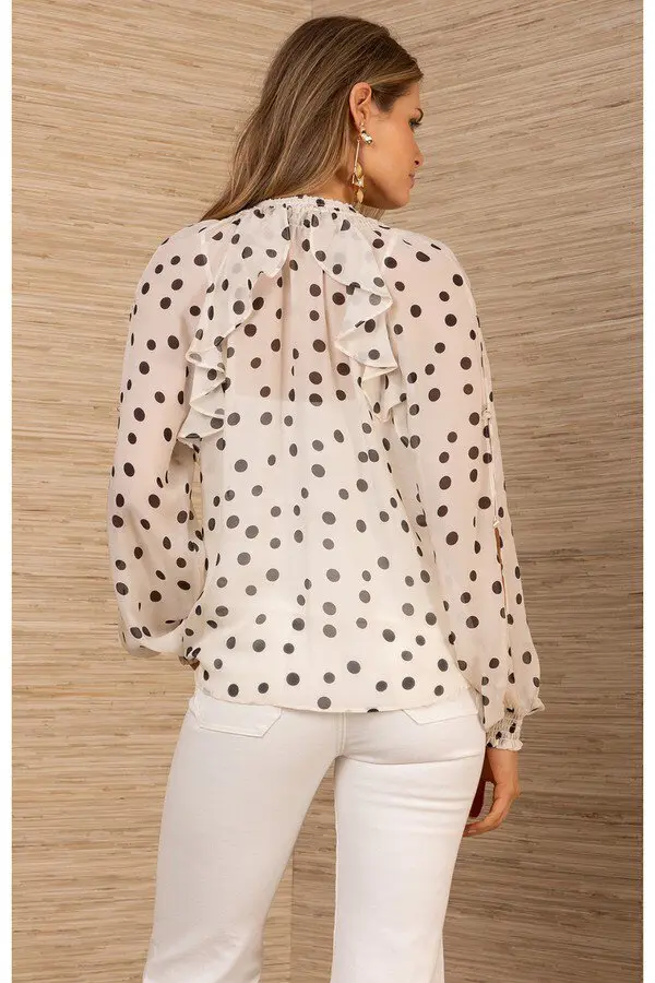 Hale Bob Jaylene Silk Top - Neutral