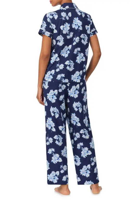 Ralph Lauren Print Crop Pajamas - Navy/print
