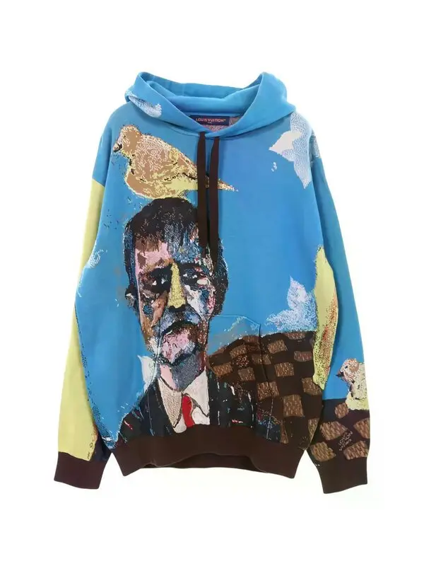 LOUIS VUITTON Graphic Hoodie - Blue