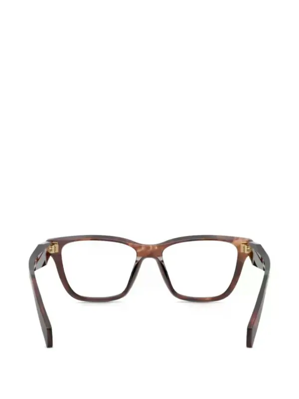 Prada Geometric Vista Eyeglasses - Brown