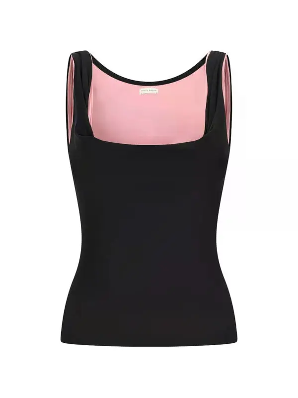 Magda Butrym Square Neck Sleeveless Top