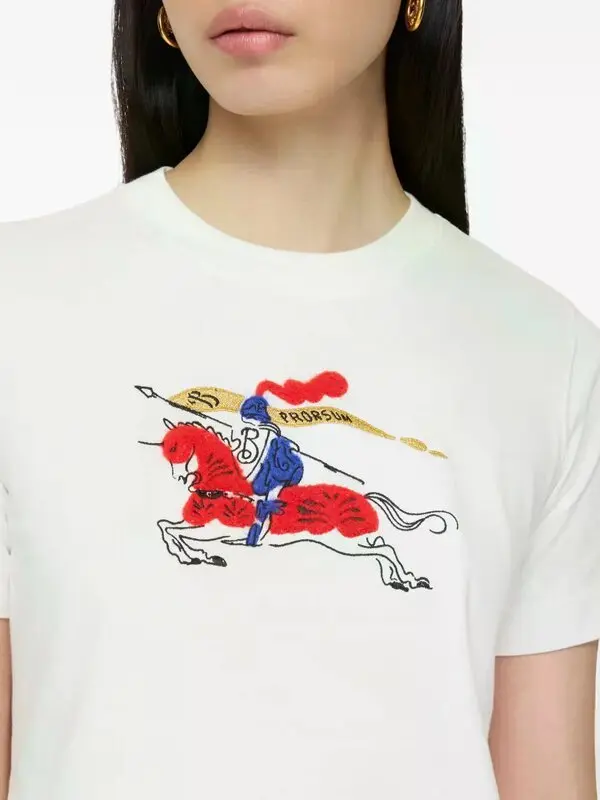 Burberry Equestrian Knight Cotton T-shirt