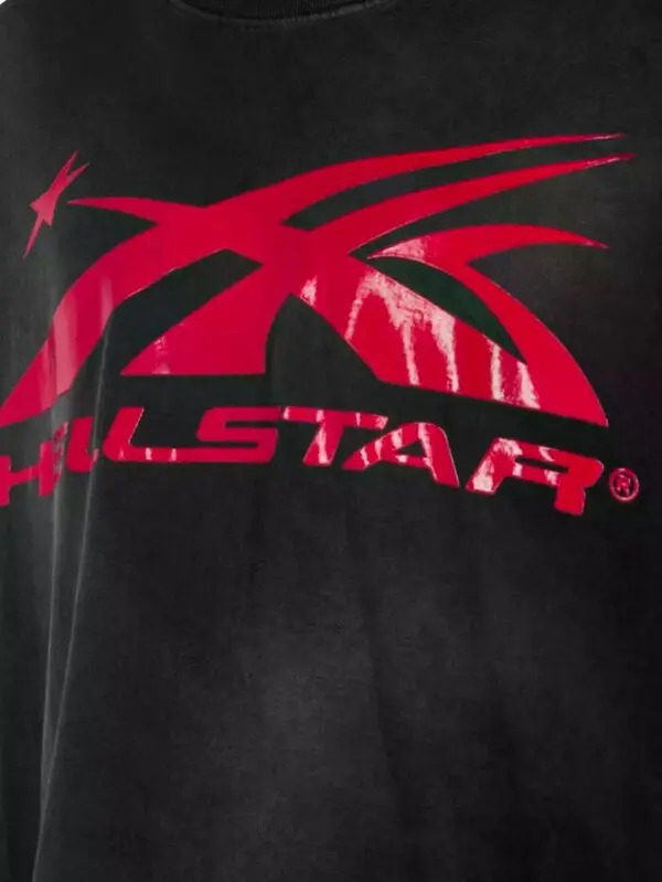 HELLSTAR Sport Logo Gel Red T-shirt - Black