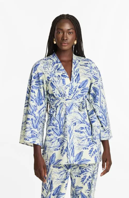 DIARRABLU Mini Kimono - Toile Blu