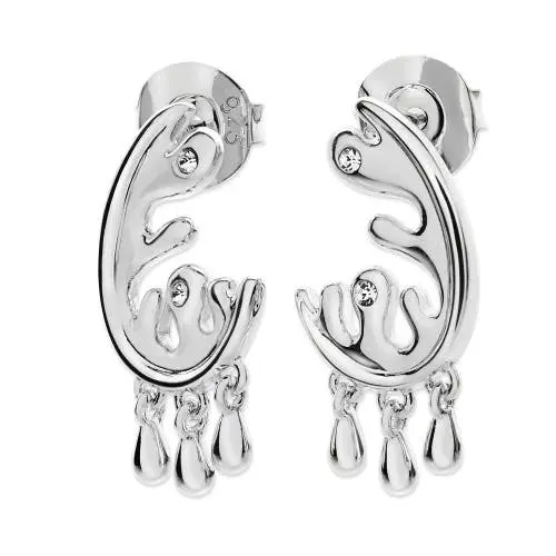 LUCY QUARTERMAINE Wave Stud Earrings - Sterling Silver