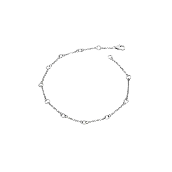 LUCY QUARTERMAINE Circle Anklet - Sterling Silver