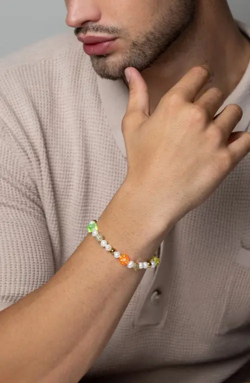 NIALAYA JEWELRY Cultured And Dice Bead Bracelet