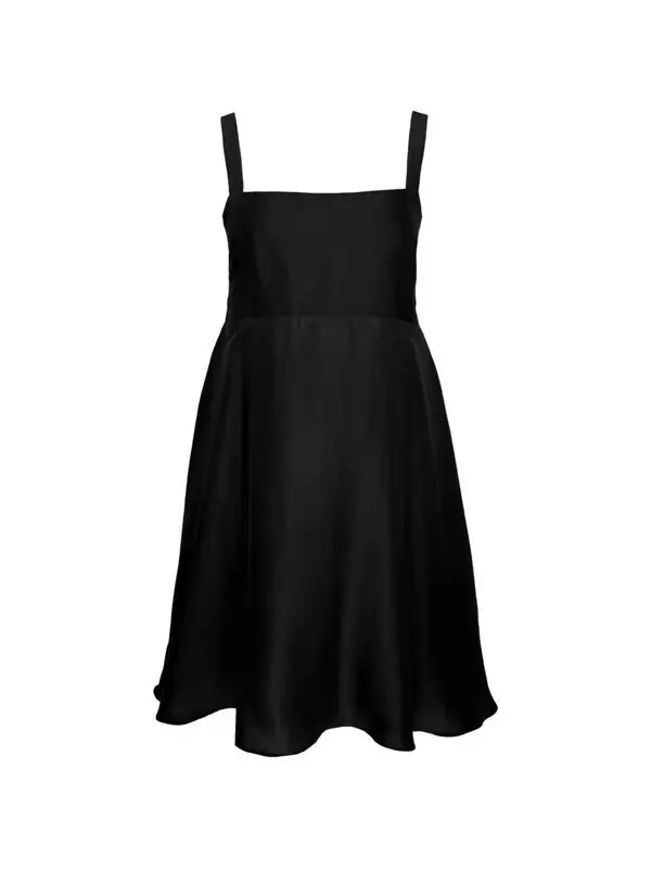 Azeeza Arden Silk Mini Dress - Black