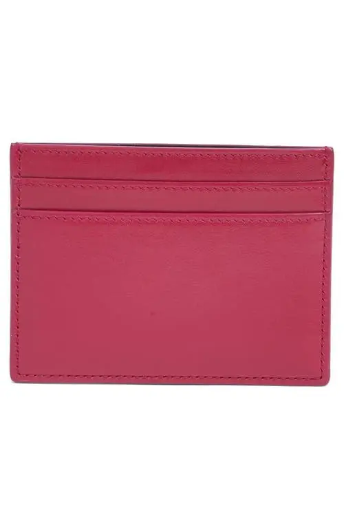 Saint Laurent Paris Card Holder - Dark Fuchsia