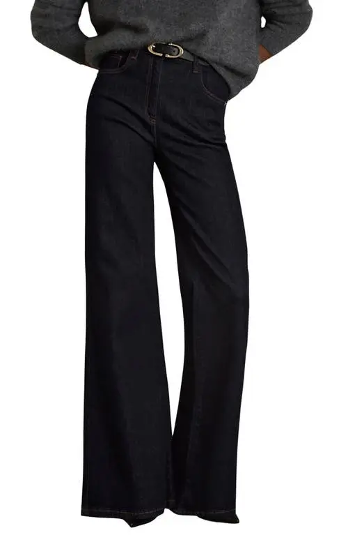 REISS Bonnie Flare Jeans - Dark Blue