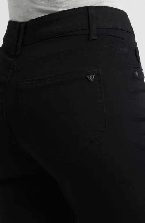 Wit & Wisdom Bennett High-waist Bootcut Ankle Jeans - Black