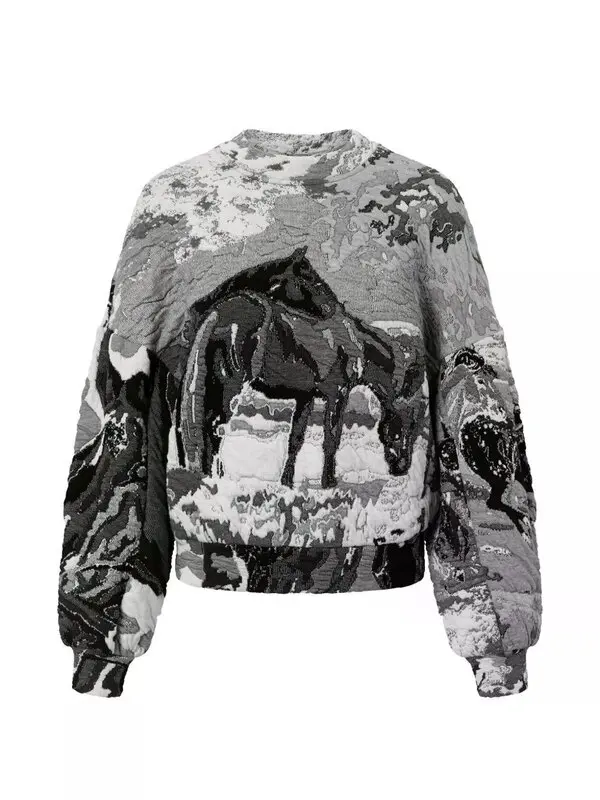 ANNTIAN Patterned Pullover Sweater