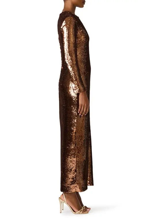 Steve Madden Kayson Sequin Long Sleeve Gown