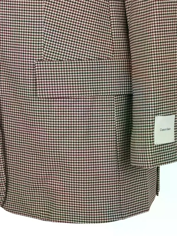 Calvin Klein Checked Button Blazer