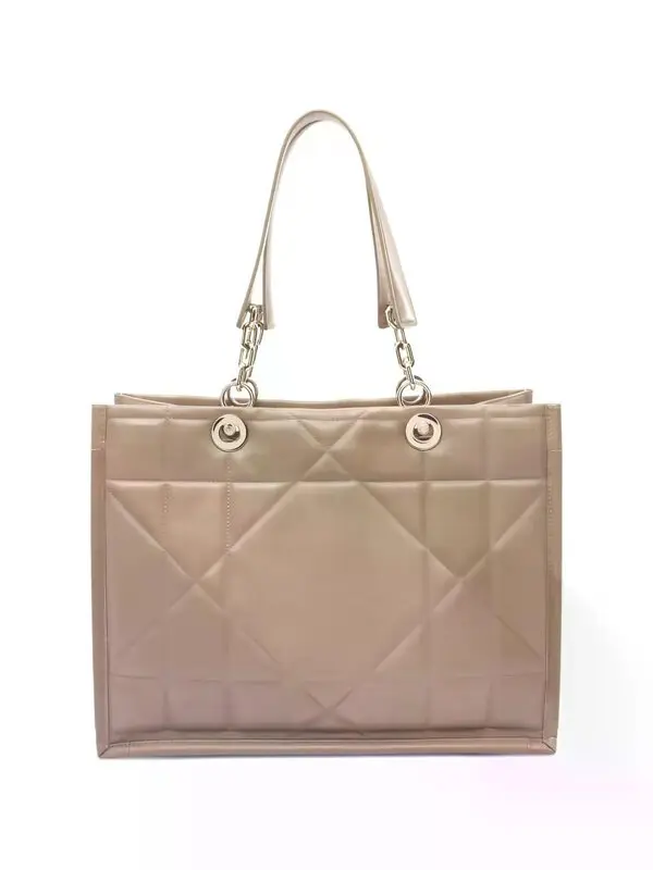 Dior 2010s Medium Leather Archicannage Tote Bag
