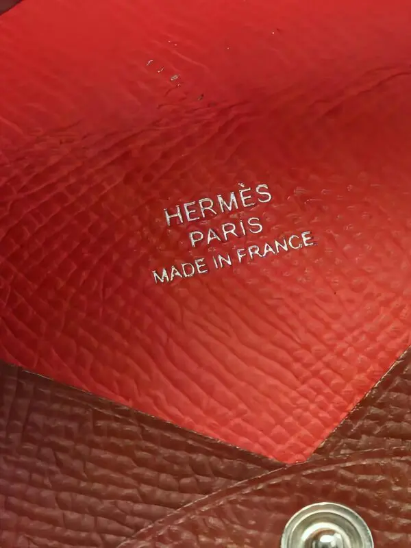Hermès 2022 Calvi Card Holder - Brown