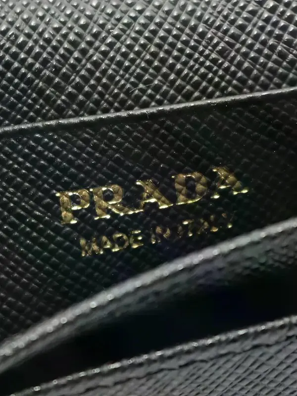 Prada 2020s Saffiano Triangle Wallet