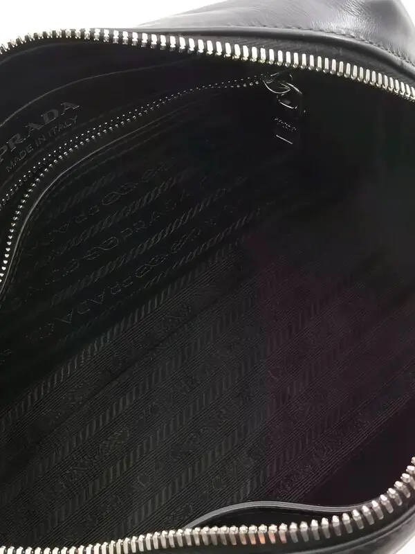 Prada 2010s Banana Logo Shoulder Bag