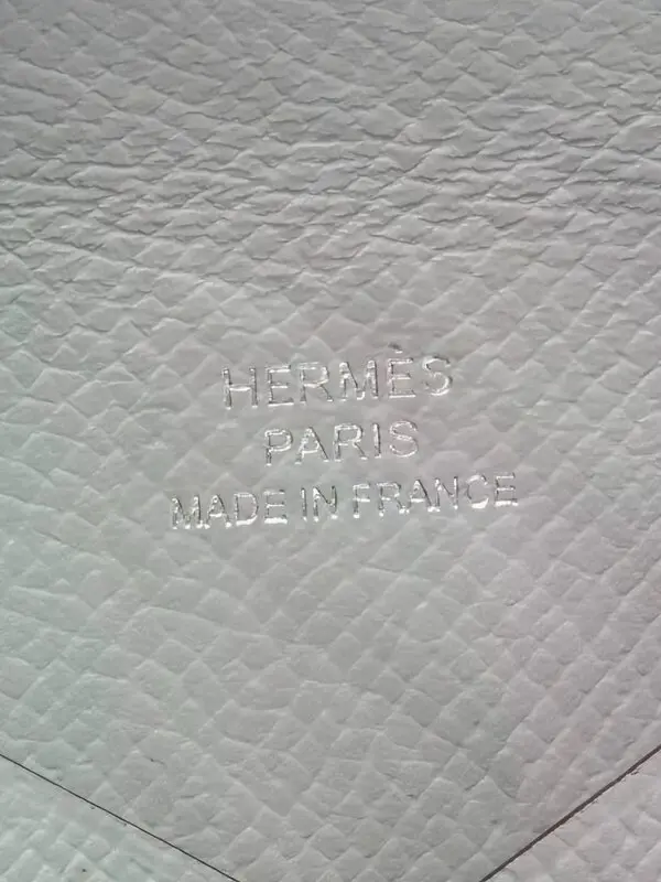 Hermès 2025 Calvi Epsom Coin Wallet - Blue