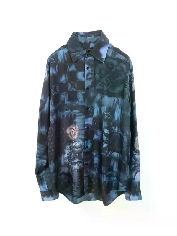 LOUIS VUITTON 2010s Damier Salt Long-sleeve Shirt