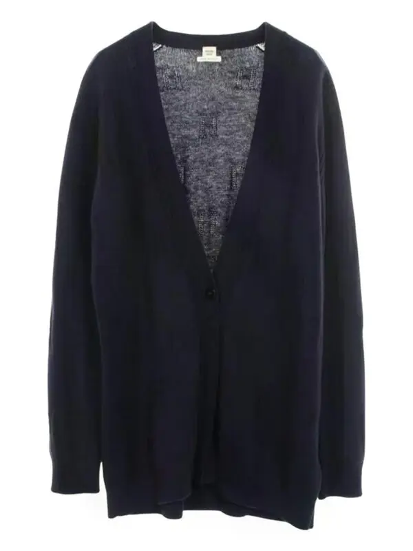 Hermès 2000s Logo-embroidered V-neck Cardigan