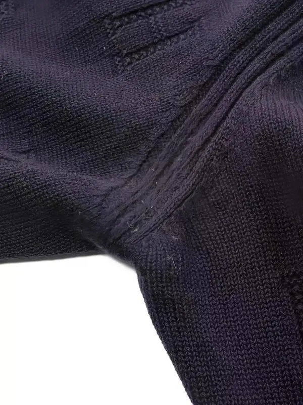 Hermès 2000s Logo-embroidered V-neck Cardigan